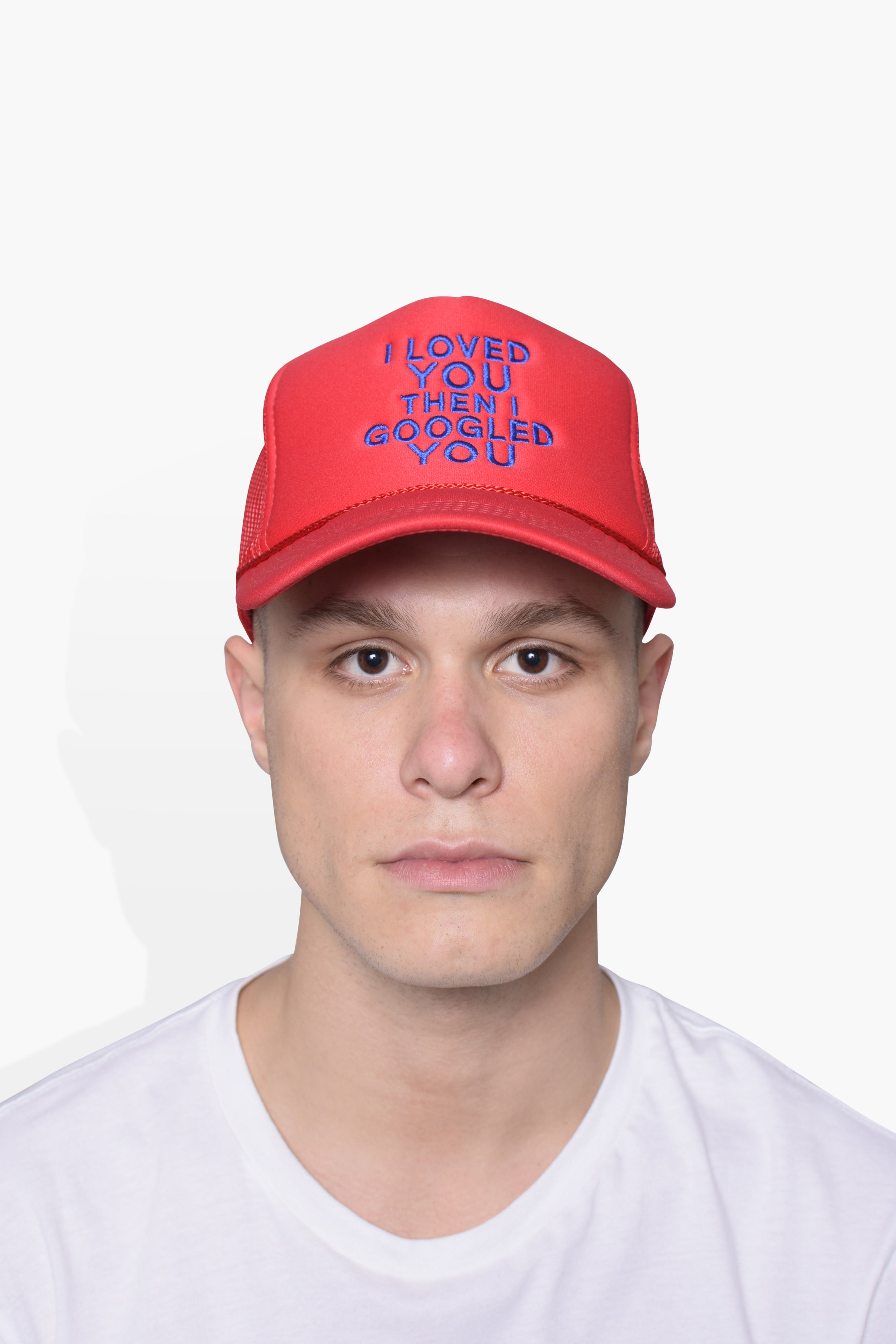 Stacked Googled Hat Red – THE CELECT